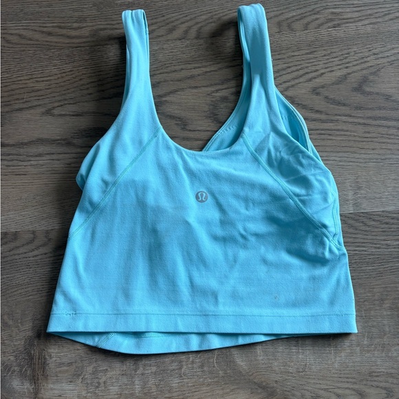 lululemon athletica | Tops | Lululemon Athletica Light Blue Sports Bra ...